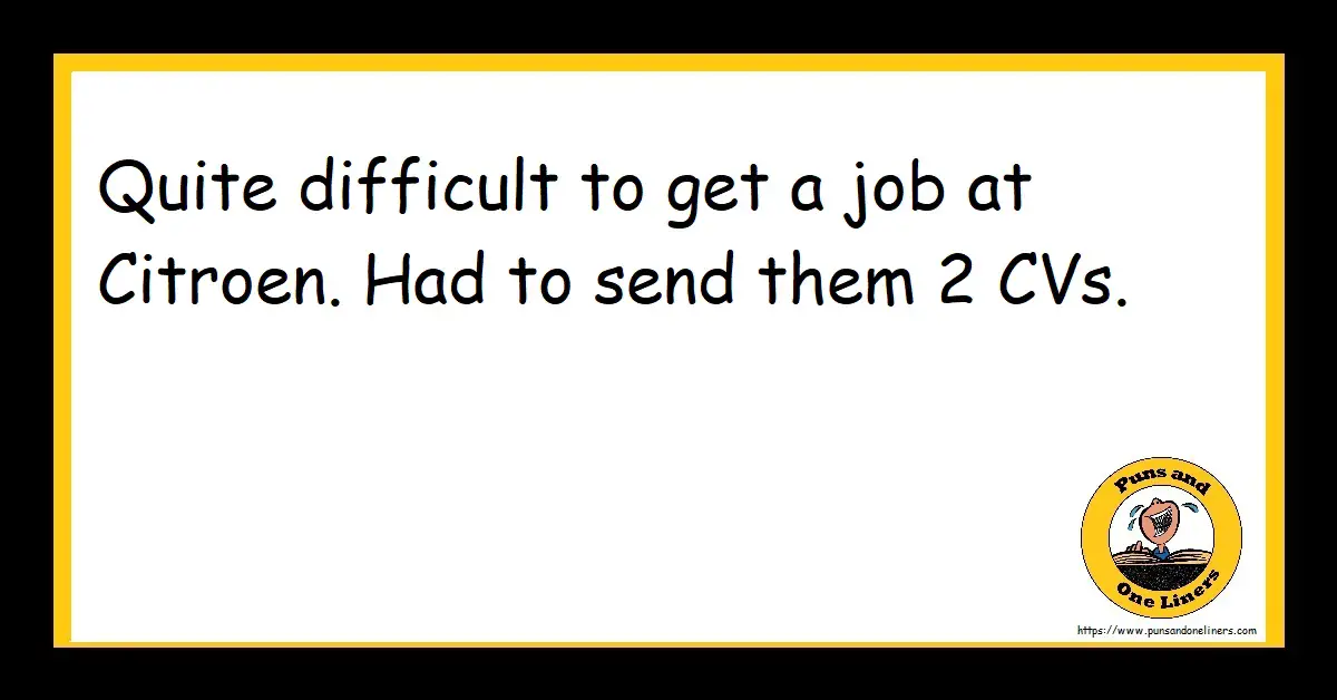 More Career Jokes - Puns And One Liners