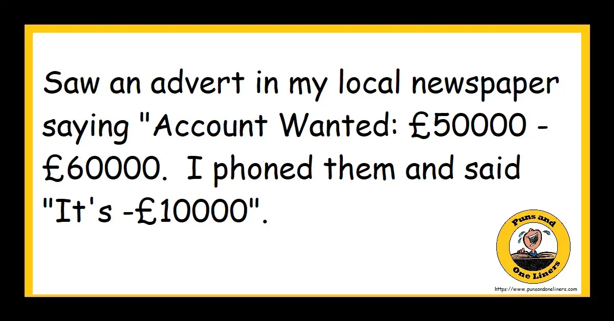 Newspaper Jokes - Puns And One Liners