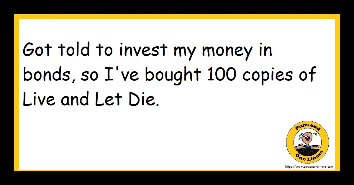 James Bond Jokes - Puns And One Liners