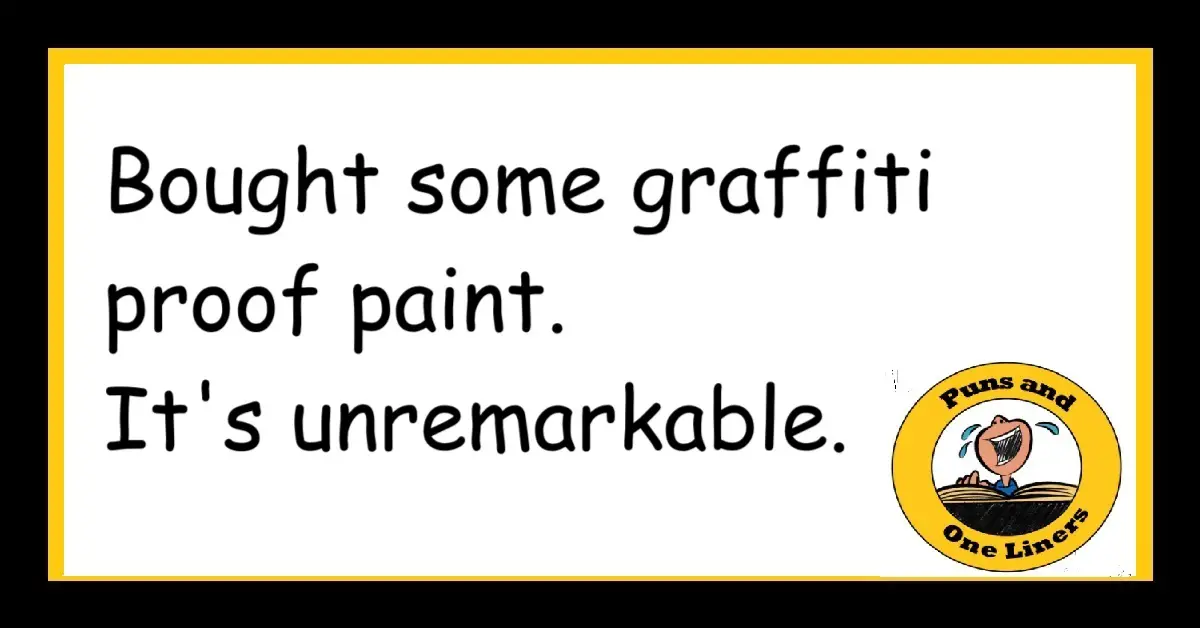 Graffiti Jokes - Puns And One Liners